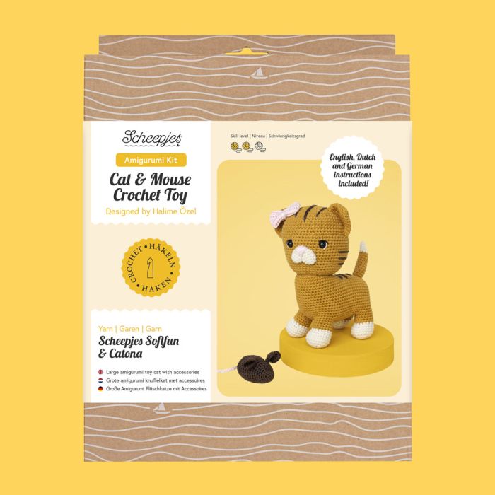 Kit Amigurimi - Cat & Mouse - Scheepjes – Atelier Moondust