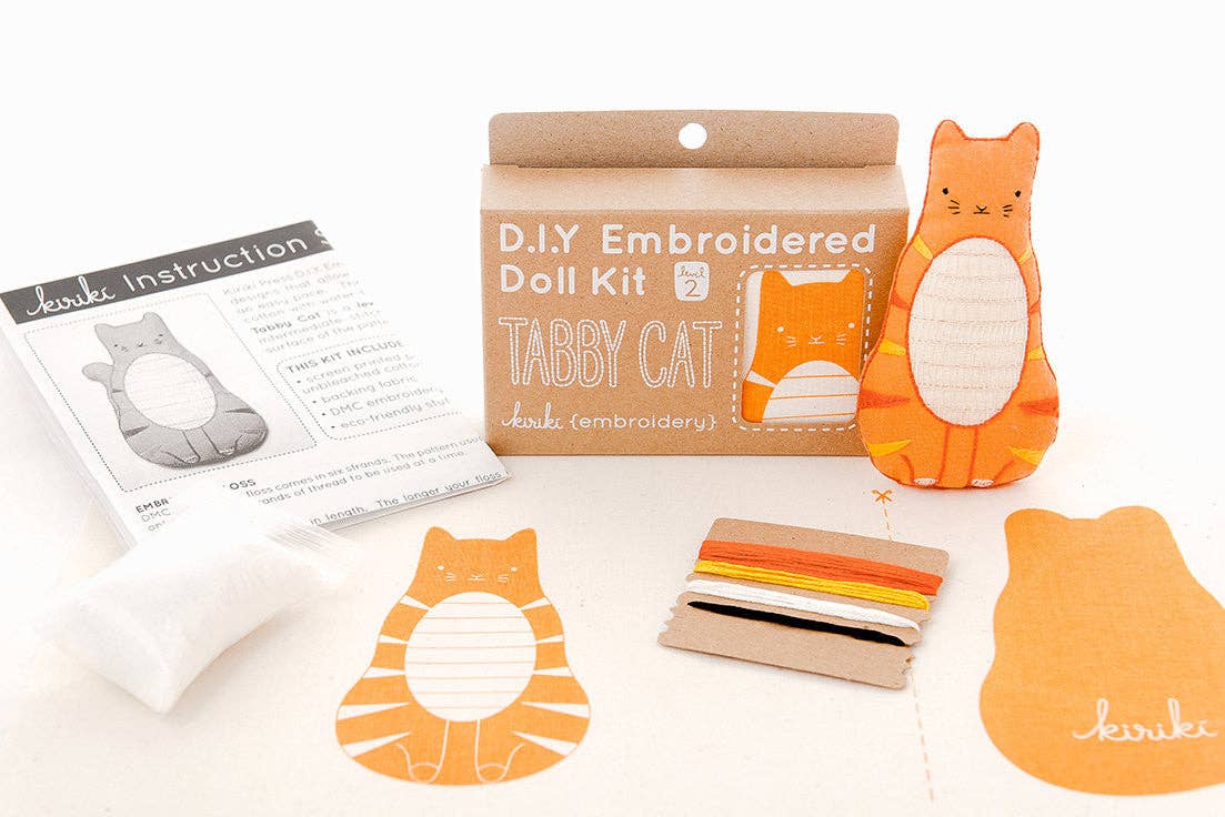 Tabby Cat - Kit de broderie – Atelier Moondust