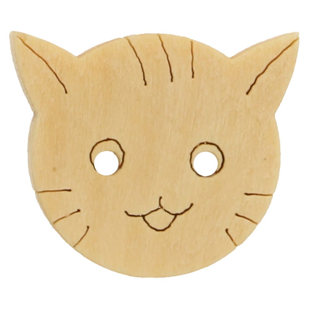 Wooden buttons - cat – Atelier Moondust