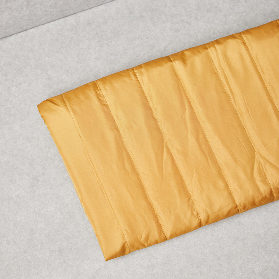Thelma Thermal Quilt - Strip Dry mustard – Atelier Moondust