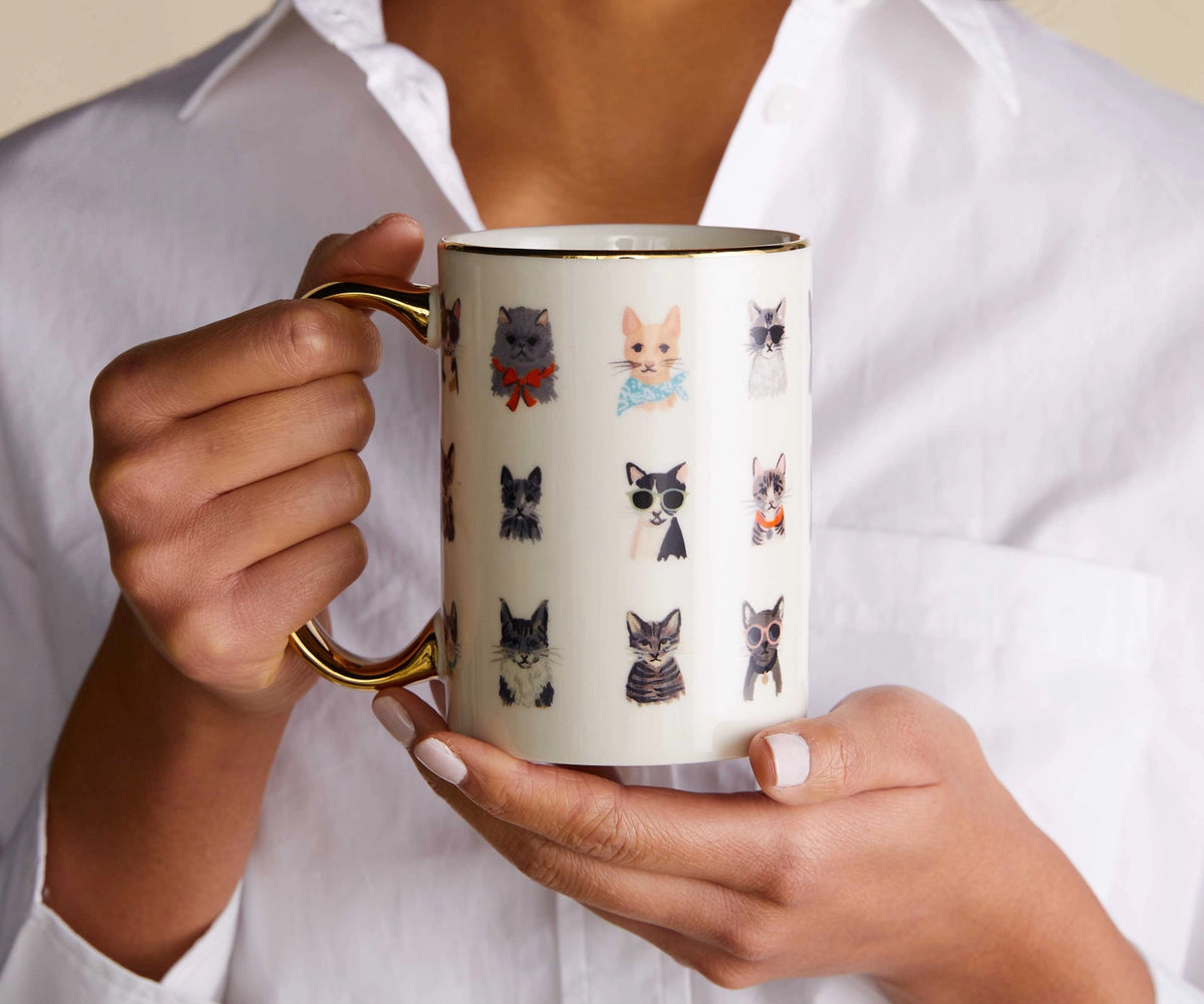 Mug Porcelaine - Cool Cat – Atelier Moondust